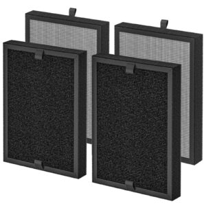 kf250 replacement true hepa filter, compatible with kenmore 1200e series air purifier pm2010, for rooms up to 1,500 sq. ft. 3-in-1 true hepa filter, 4-pack