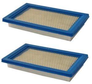 air filter compatible with kawasaki 11013-7017 john deere miu10998 husqvarna 531308157 (2-pack)