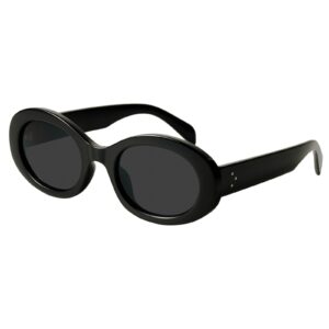 mosanana oval retro trendy sunglasses for women cool cute fashion 90s vintage y2k chunky stylish aesthetic luxury sexy black sunnies ms52371