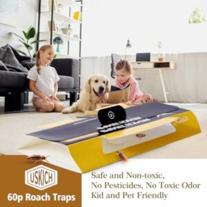 20 Pack Roach Traps, Cockroach Traps Indoor Home, Glue Roach Traps, Child & Pets Safe(Upgrade Recipe)