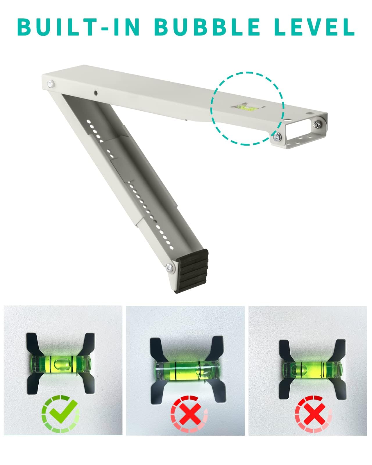 Air Conditioner Support Bracket,Heavy Duty Window AC Bracket,Support Up to 176lbs,Support 5,000 24,000 BTU Units