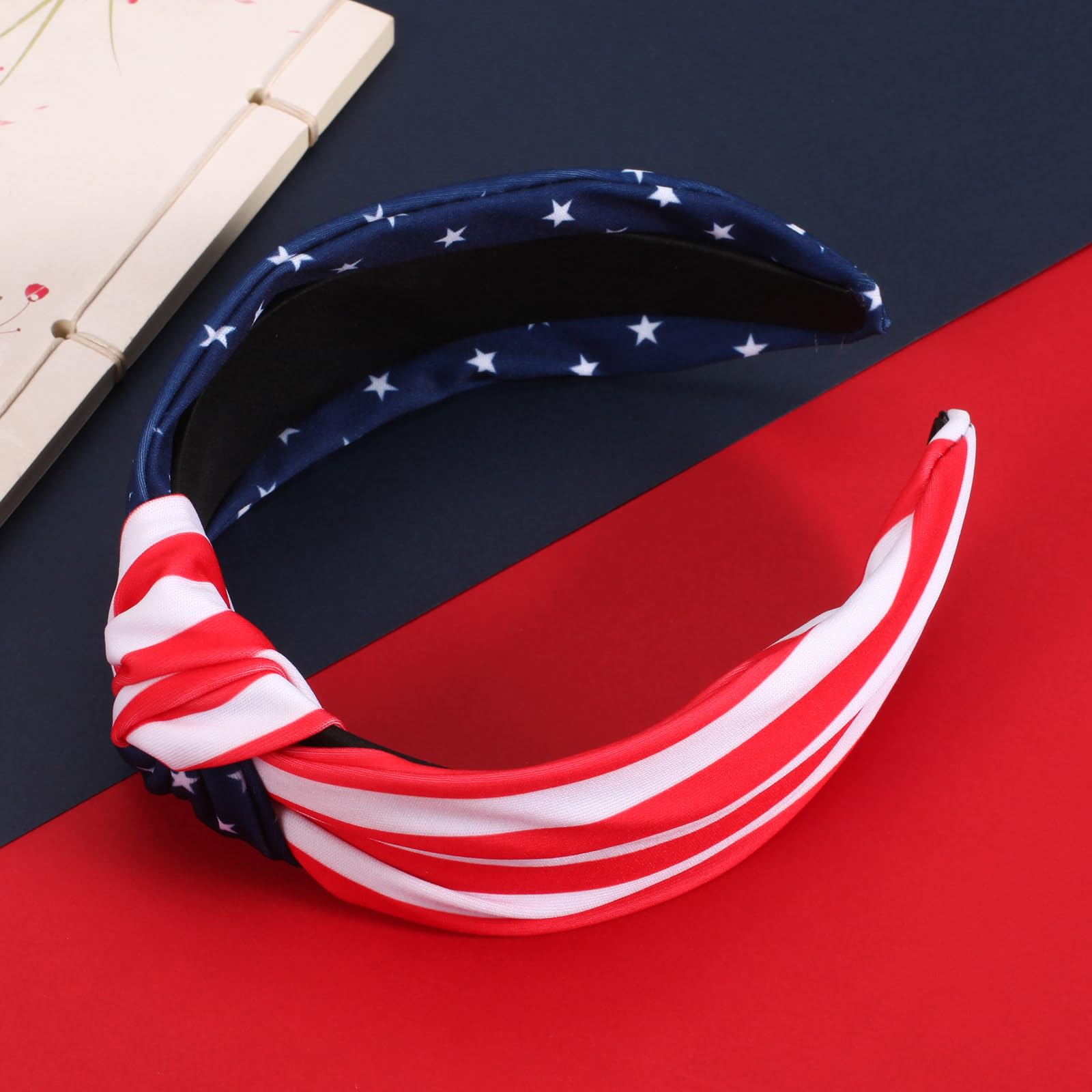 Twinfree USA Flag Headbands for Women American Patriotic Independence Day 4th of July Headband Red White and Blue Hair Hoop Gifts Hair Accessories