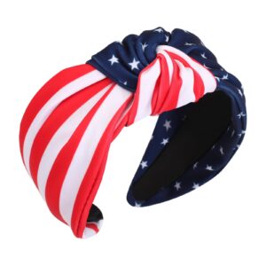 twinfree usa flag headbands for women american patriotic independence day 4th of july headband red white and blue hair hoop gifts hair accessories