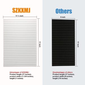 SZKXMJ Window Air Conditioner,Side Insulated Foam Panel, Summer/Winter Heat and Draft Insulating,Two-Piece Full Surround Insulation Panels Window Seal (White)