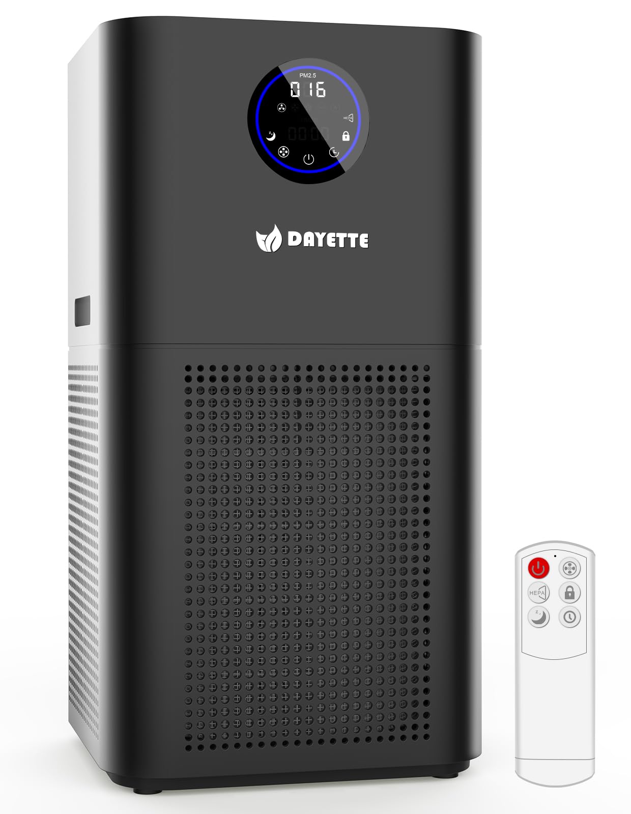 Dayette Air Purifier for Home Pets Dander in Bedroom, Covers Up to 4000 ft², 4-in-1 Filter with HEPA sleep mode, Remove Dust Smoke Pollutants Odor (AP403)