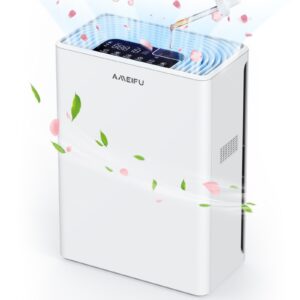 air purifiers for home large room up to 1840sq.ft, 2024 upgraded h13 true hepa air purifiers for home, pets hair, dander, smoke, pollen, 3 fan speeds, aromatherapy function