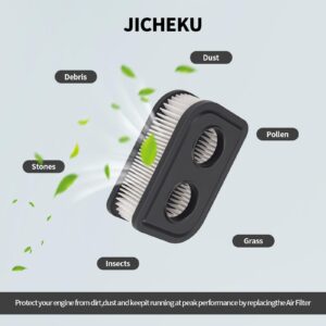 JICHEKU 593260 Lawn Mower Air Cleaner Compatible with 4247 5432 5432k 09P00 09P702 550E 500EX 550EX 625 575EX Mower Series Engine Replaces 798452 334404 (5 PCS)