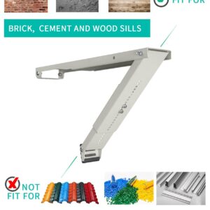 Air Conditioner Support Bracket,Heavy Duty Window AC Bracket,Support Up to 176lbs,Support 5,000 24,000 BTU Units