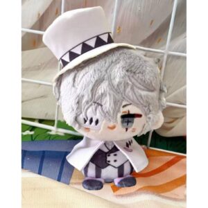 CALEMBOU Anime Plush Keychain for Backpack, 4" Cute Chibi Plush Figure Key Chain Anime Charms, Dazai Chuuya Gogol Plush for BSD Fans (Nikolai Gogol)