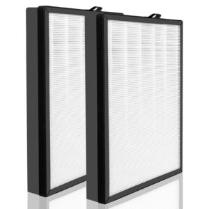 2-pack replacement hepa 14 filter compatible for puroair 400 air purifier, h14, 4-stage filtration activated carbon