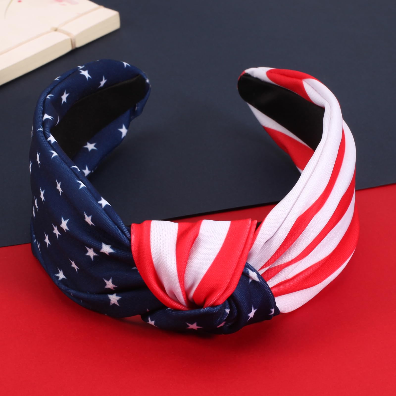 Twinfree USA Flag Headbands for Women American Patriotic Independence Day 4th of July Headband Red White and Blue Hair Hoop Gifts Hair Accessories