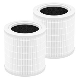 a2001 replacement filter, compatible with a2001 air purifier, h13 true hepa 3-in-1 high efficiency filtration, compared part #af-2001, 2 pack