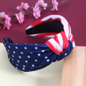 Twinfree USA Flag Headbands for Women American Patriotic Independence Day 4th of July Headband Red White and Blue Hair Hoop Gifts Hair Accessories