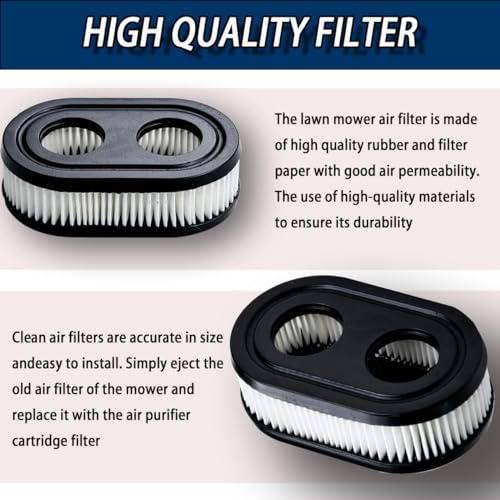 1PCs 593260 Air Filter, 798452 334404 Lawn Mower Air Cleaner Replacement Filters for 4247 5432 5432k 09P00 09P702 550E 500EX 550EX 625 575EX Mower Series Engine Accessories