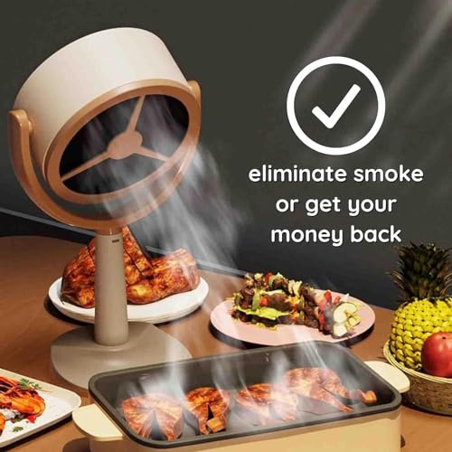 Lorivu Smoke Purifier, Portable Smoke Purifier Lorivu, Lorivu Portable Range Hood, Low Noise Lorivu Smoke Purifier Fan for Kitchen, Home, BBQ, Hot Pot (Plug-in model)