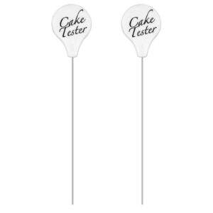 cake tester, 2 packs cake tester for baking doneness, stainless steel cake tester stick, cake testers for baking, kitchen auxiliary baking tools. 7.5 in dsocvjw.