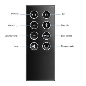 New Remote Control Replacement for Bose Solo 5 10 15 Series II TV Sound System 418775 431974 740928-1120 838309-1100, for Bose TV Speaker and Solo Soundbar Series II