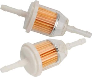 lixueche am116304 fuel filter for 1/4"" and 5/16"" fuel line replaces 71-5960 120-436 gy20709 38666 149-2206-01 21541500 98021 25 050 22-s for j-ohn d-eere k-ohler 120-436 gy20709（2pcs）, sdf123