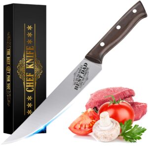 fathers day dad gifts from daughter - fathers day birthday gifts from wife, son, gifts for dad - christmas dad gifts for father, husband, step dad, bonus dad - best dad ever gifts, 8 inch chef knife