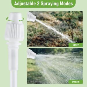 Qualirey Battery Powered Sprayer with Wand Electric Sprayer Weed Killer Sprayer Foldable Nozzle Fits with 38mm Cap 1 Gallon Jugs for Ant, Pest, Mosquito Bug Control Spray for Home Outdoor Garden Lawn