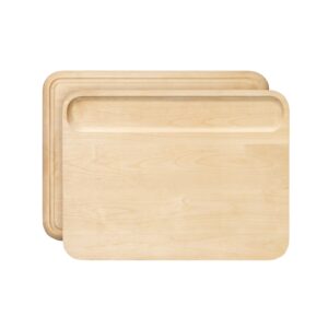 caraway cutting board - medium (14 x 10”) - double sided wood cutting board - made from fsc-certified birch wood - food-safe mineral oil & wax finish