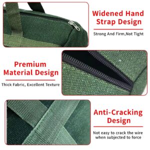 Grill Accessory Storage Bag, 24" Extra Thick Canvas Grill Utensil Storage Bag, Double Zipper Grill Tool Storage Bag, BBQ Tool Storage Bag Carry Bag for Camping Hiking Barbecue