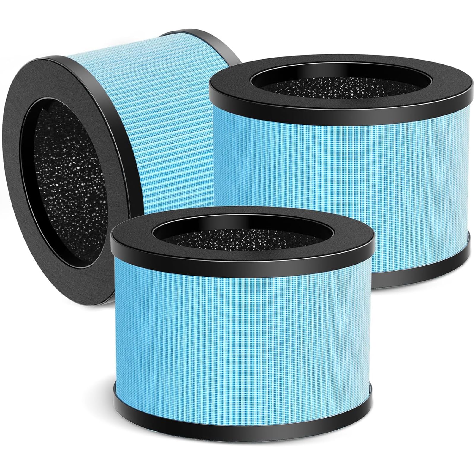 MK01 MK06 Air Filter Replacement Compatible with AROEVE MK01 MK06 Air Purifier,4-in-1 True HEPA Filter for ToLife TZ-K1,Kloudi DH-JH01,MJ012H,FreAire HAP601& KN6391 Air Purifier,Standard Version