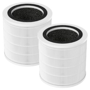 2 pack h7126 replacement filter for goveelife h7126 mini air purifier, 3-in-1 h13 true hepa air filter for h7126 air purifier filter for dust, pollen, replace part #h7126-rf