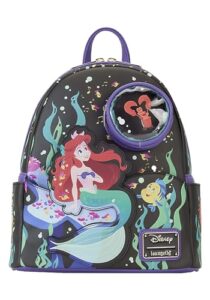 loungefly disney the little mermaid 35th anniversary life is the bubbles mini backpack