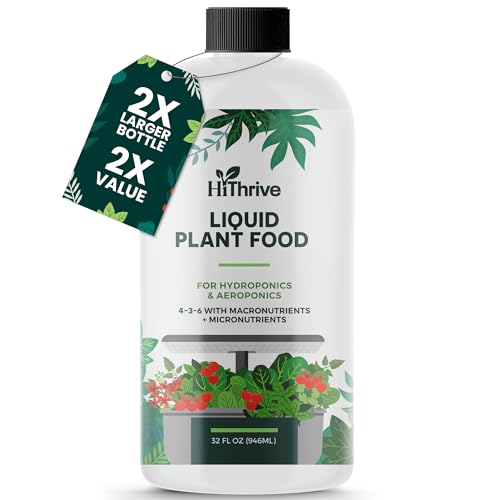 32oz Aeroponics & Hydroponics Liquid Plant Food - Up to 96 Feedings for AeroGarden, IDOO & Hydroponic Growing Systems, Ideal Liquid Fertilizer & Hydroponic Plant Food - Rich in Hydroponic Nutrients