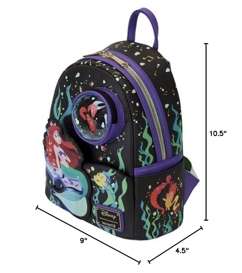 Loungefly Disney The Little Mermaid 35th Anniversary Life is the Bubbles Mini Backpack