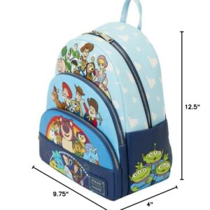 Loungefly Pixar Toy Story Movie Collab Triple Pocket Mini Backpack