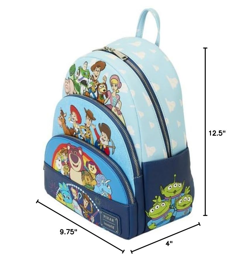 Loungefly Pixar Toy Story Movie Collab Triple Pocket Mini Backpack