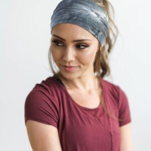 TERSE Women's Headbands, 6 Count - Cute Tie Dye, Soft Cloth, Non-Slip, Sweat Wicking, Workout, Yoga, Running, Hair Bands for Short Hair, Fashion Headbands for Women