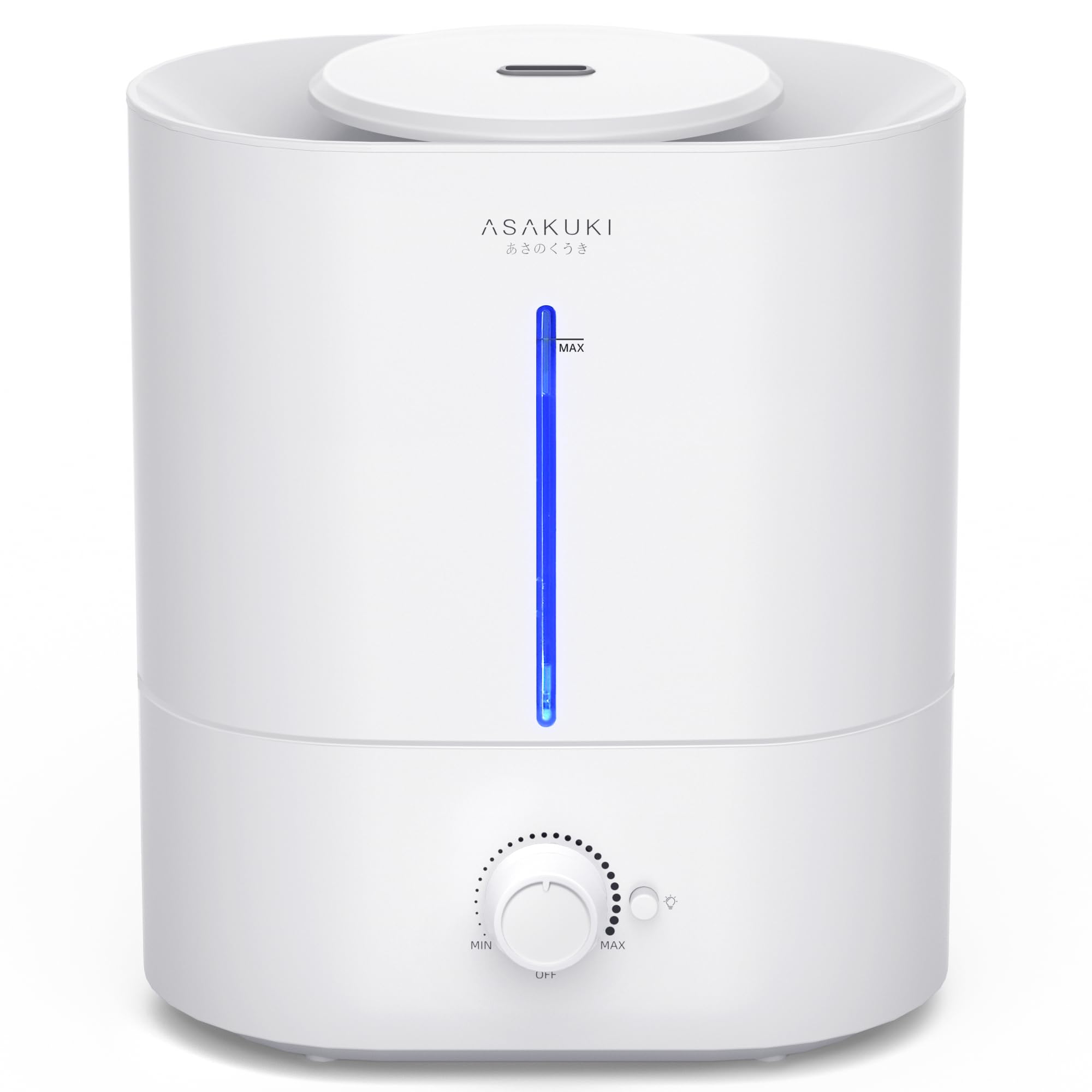 ASAKUKI Cool Mist Humidifiers for Bedroom Home, 4L Top Fill Humidifier Large Room for Baby Nursery & Plants, Quiet Room Humidifier with Diffuser, Night Light, Auto Shut Off, Easy Clean, 40H Runtime