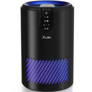 freaire air purifier for home up to 538 ft²/h, hepa air cleaner 3-in-1 filter for pollen, smoke, dust, portable purifier with sleep mode, timer for bedroom office kitchen