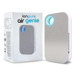 ion pure plug in air purifier for home | negative ion technology for allergen and odor reduction no filter compact, quiet operation air ionizers for home kitchen, bedroom, bathroom air purifiers