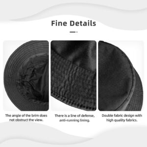 Generic Custom Bucket Hat for Men Women Design Your Own Personalized Logo Text Photo Packable Fishing Hat Black