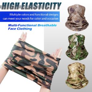 12 pcs Breathable Neck Gaiter Face Scarf Mask for Men Women Sun Protection Bandana Hiking, Cycling, Sports, Fishing (A)