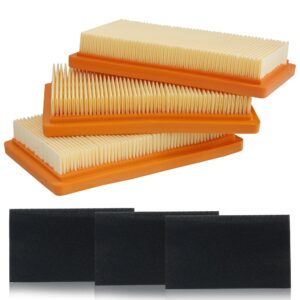 3 pack 951-10298 air filter + pre cleaner for mtd 340 450 650 kohler 14 083 01-s honda gxv140 2001 08170-zg9-m00 lawn mower bolens log splitter