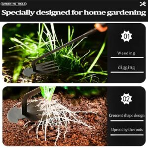 Weed Puller Tool-Weeding Artifact Uprooting Weeding Tool | 2024 Enhanced Weed Remover tool | 4-Tine Stainless Steel Weeder Tool,Multi Function Garden Tools fro Efficient Weed Extraction (1, upgrade)