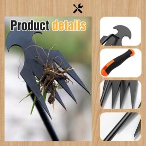 Weed Puller Tool-Weeding Artifact Uprooting Weeding Tool | 2024 Enhanced Weed Remover tool | 4-Tine Stainless Steel Weeder Tool,Multi Function Garden Tools fro Efficient Weed Extraction (1, upgrade)