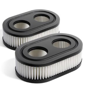 593260 air filter for briggs & stratton 798452 798339 5432 5432k, 550ex 675exi 725exi series engines model and more, lawn mower air filter parts for troy bilt tb110 tb200 tb230 lawnmower, 2 pack