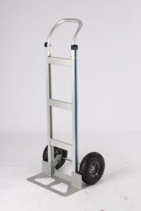 lunumaos hand trunk dolly silver aluminum alloy modern desgin industrial moving trolley heavy duty dolly cart 440 lbs with 2 wheels for warehouses