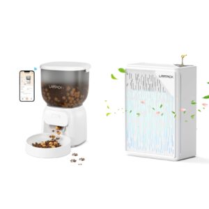 air purifier for large room+4l wifi automatic cat feeder