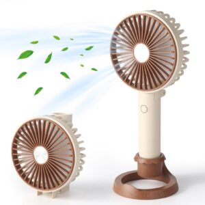 qilerball handheld fan - portable mini fan for travel with usb battery operated, small foldable rechargeable hand held fan, personal fan gifts for kids girls women men indoor outdoor