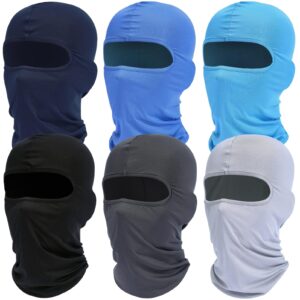 navlplasir balaclava ski face mask: cooling neck gaiter full face cover hood shiesty mask for men women 6 pack (multi color-a)