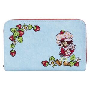 loungefly strawberry shortcake zip around wallet