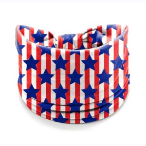 IDDFEVE 4Pcs 4th of July Headbands for Women, Patriotic Independence Day Holiday Wide Hair Band, USA Flag Star Hair Accessory (Star)