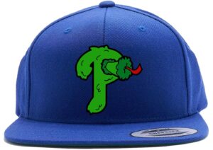 past time shirts snapback blue phanatic p logo hat